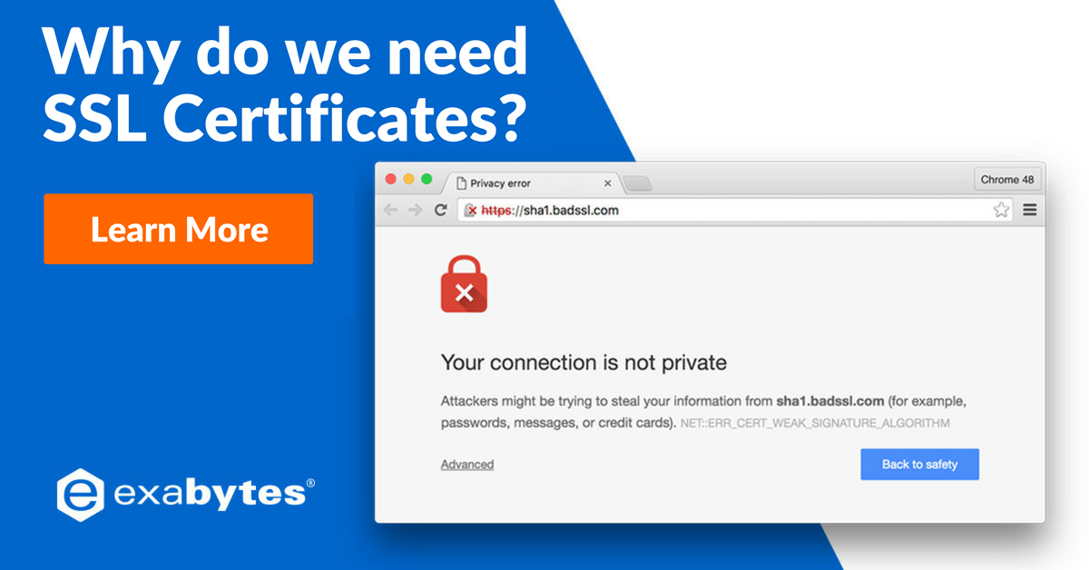 Why do we need SSL Certificates? - Exabytes (Singapore) Official Blog